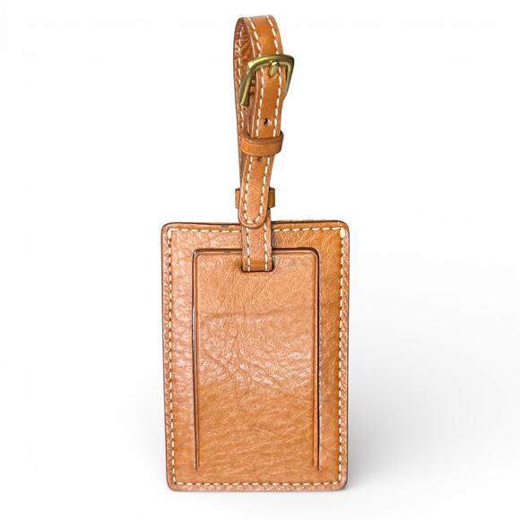 Coach | Accessories | Vintage Coach British Tan Leather Luggage Tag ...